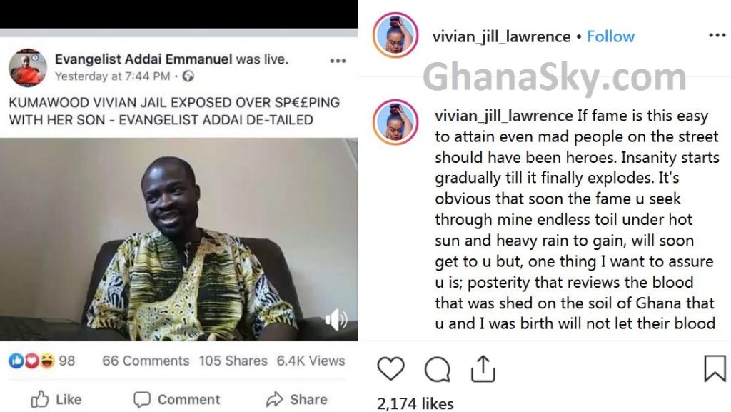 Kumawood Actress Vivian Jill reacts to sleeping with her son allegation ...